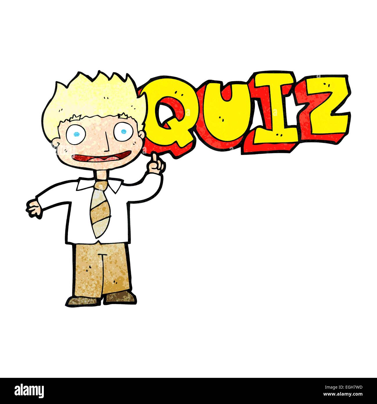 quiz sign cartoon Stock Vector Image & Art - Alamy