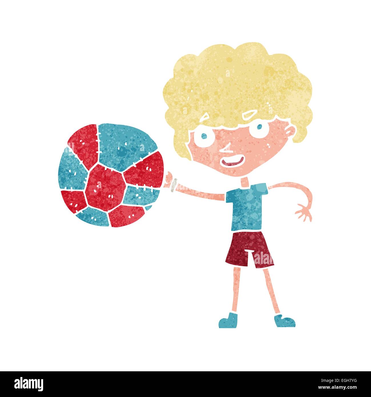 cartoon boy and ball Stock Vector Image & Art - Alamy