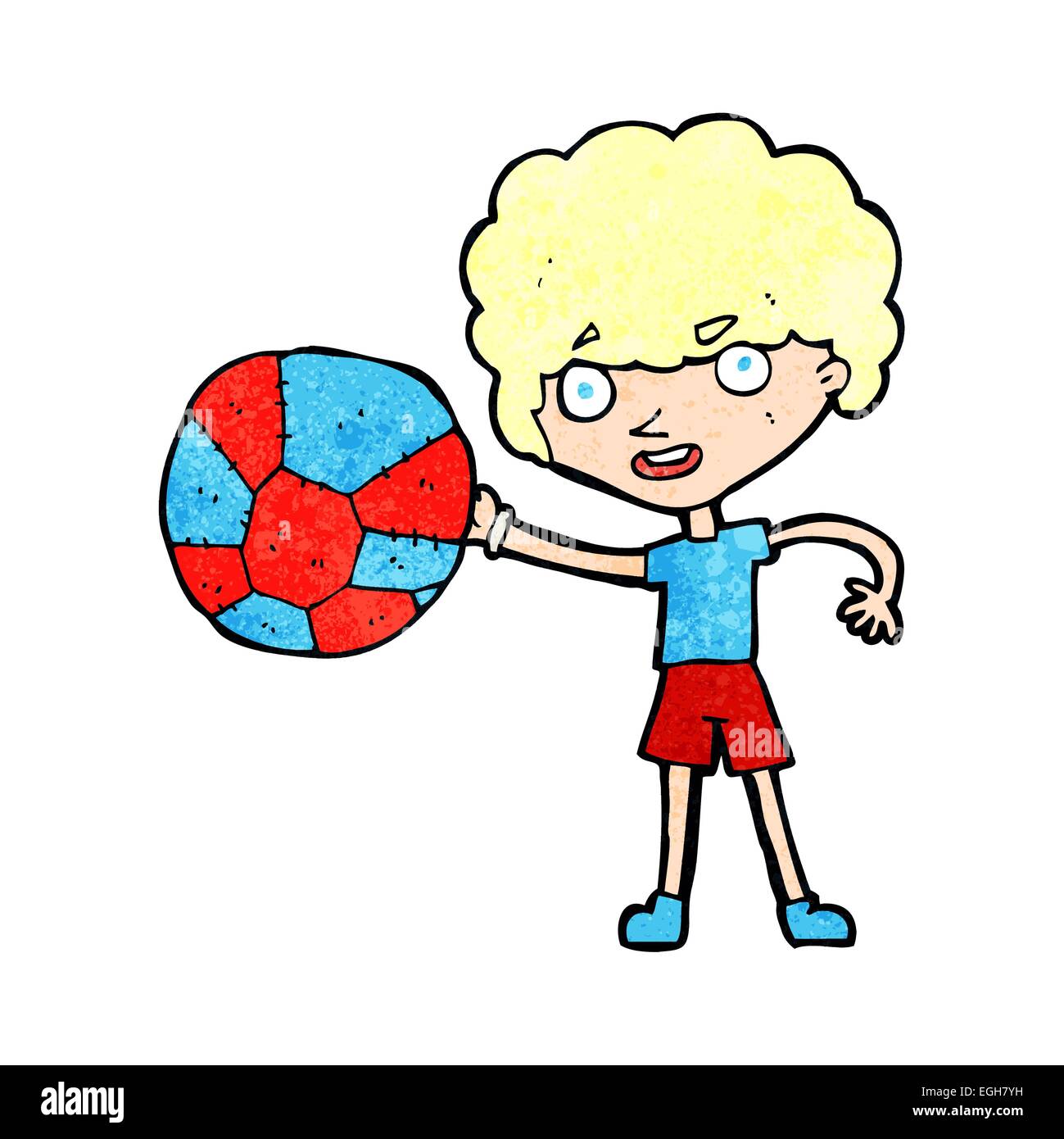 cartoon boy and ball Stock Vector Image & Art - Alamy