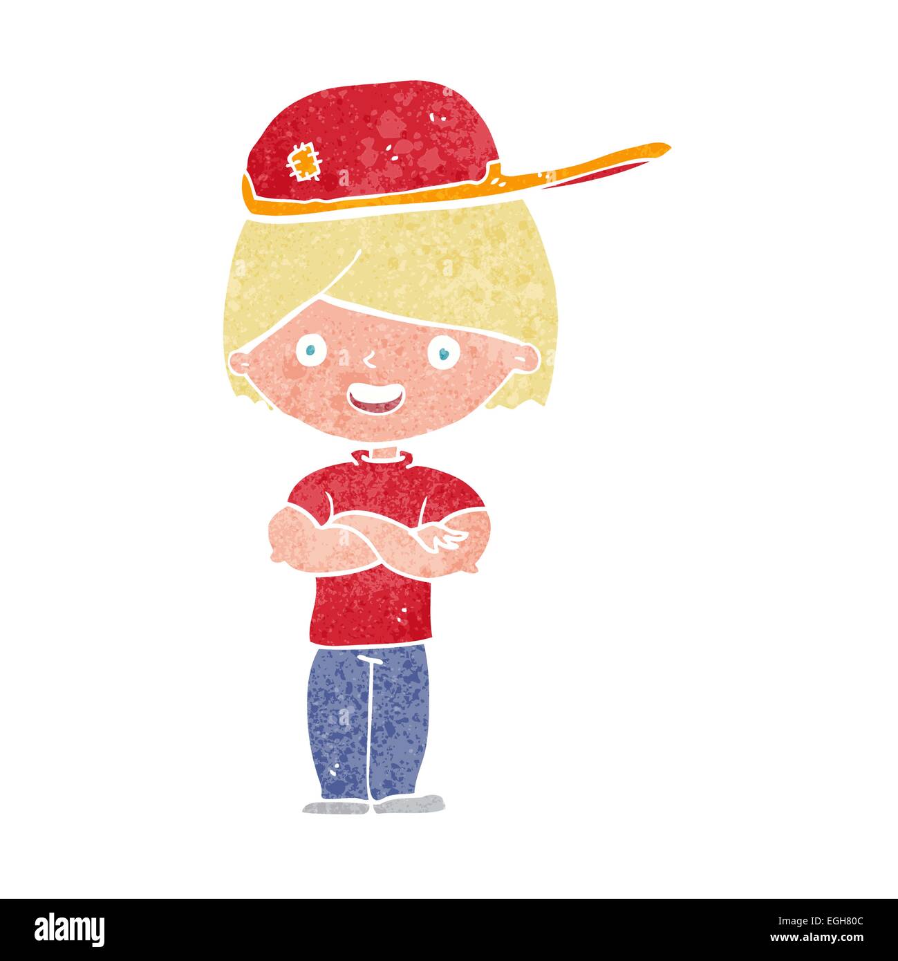cartoon boy wearing cap Stock Vector Image & Art - Alamy