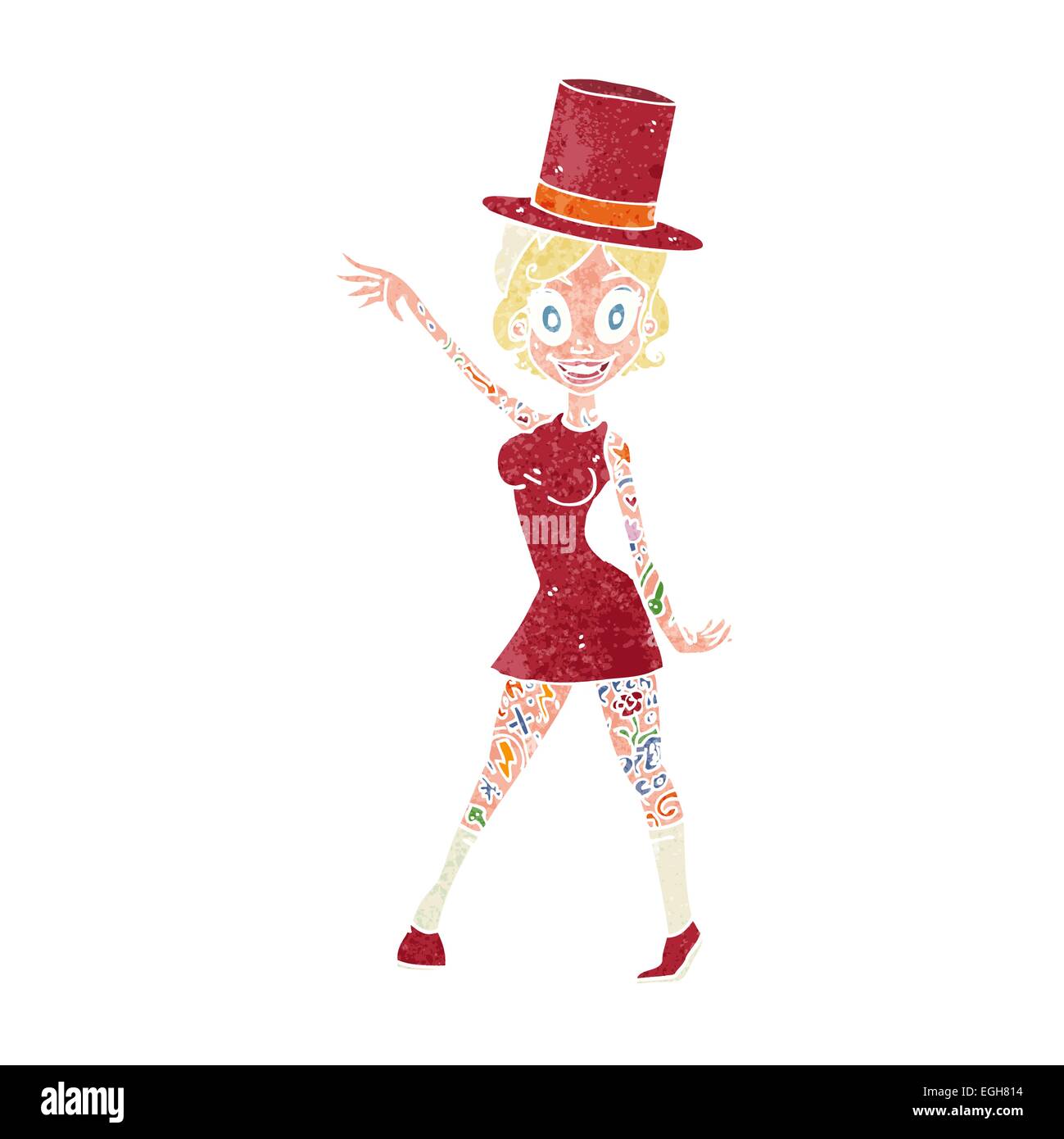 Wearing party hat woman Stock Vector Images - Alamy