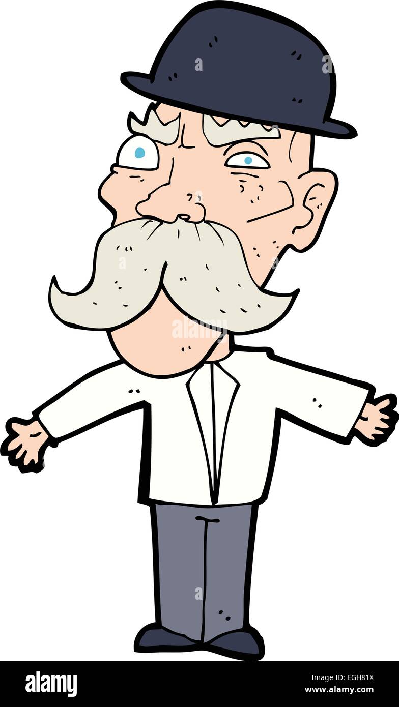 Angry bowler hat cartoon hi-res stock photography and images - Alamy