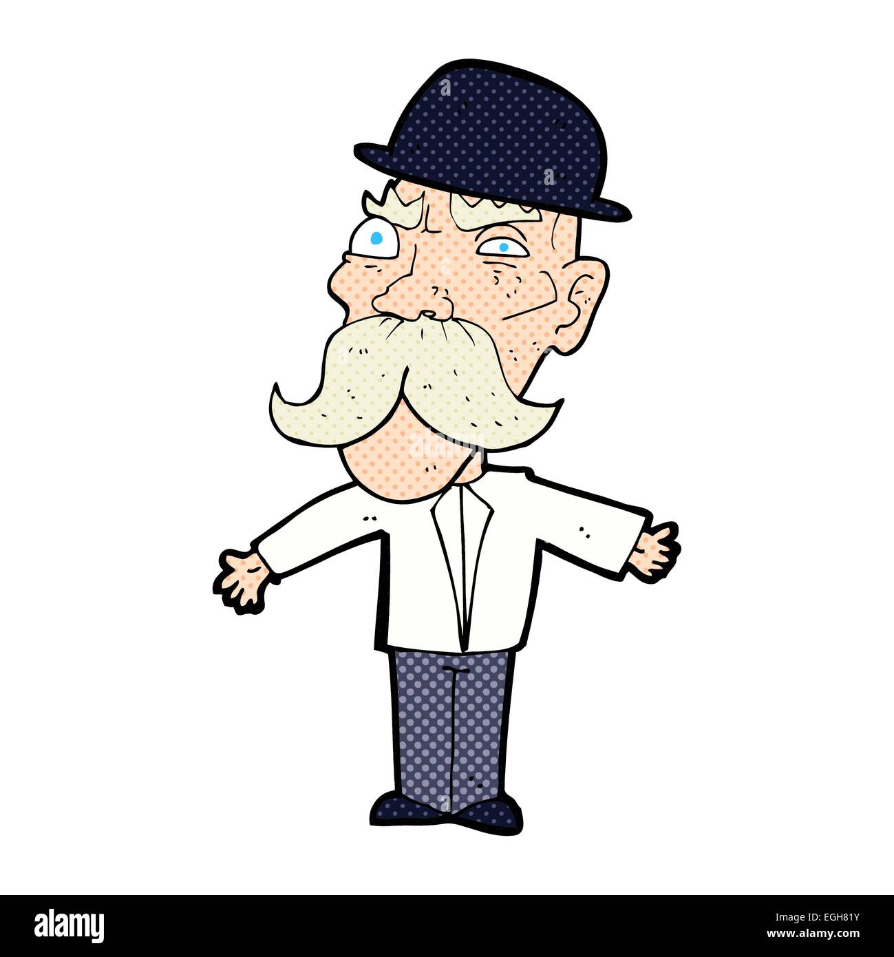 cartoon angry old british man Stock Vector Image & Art - Alamy