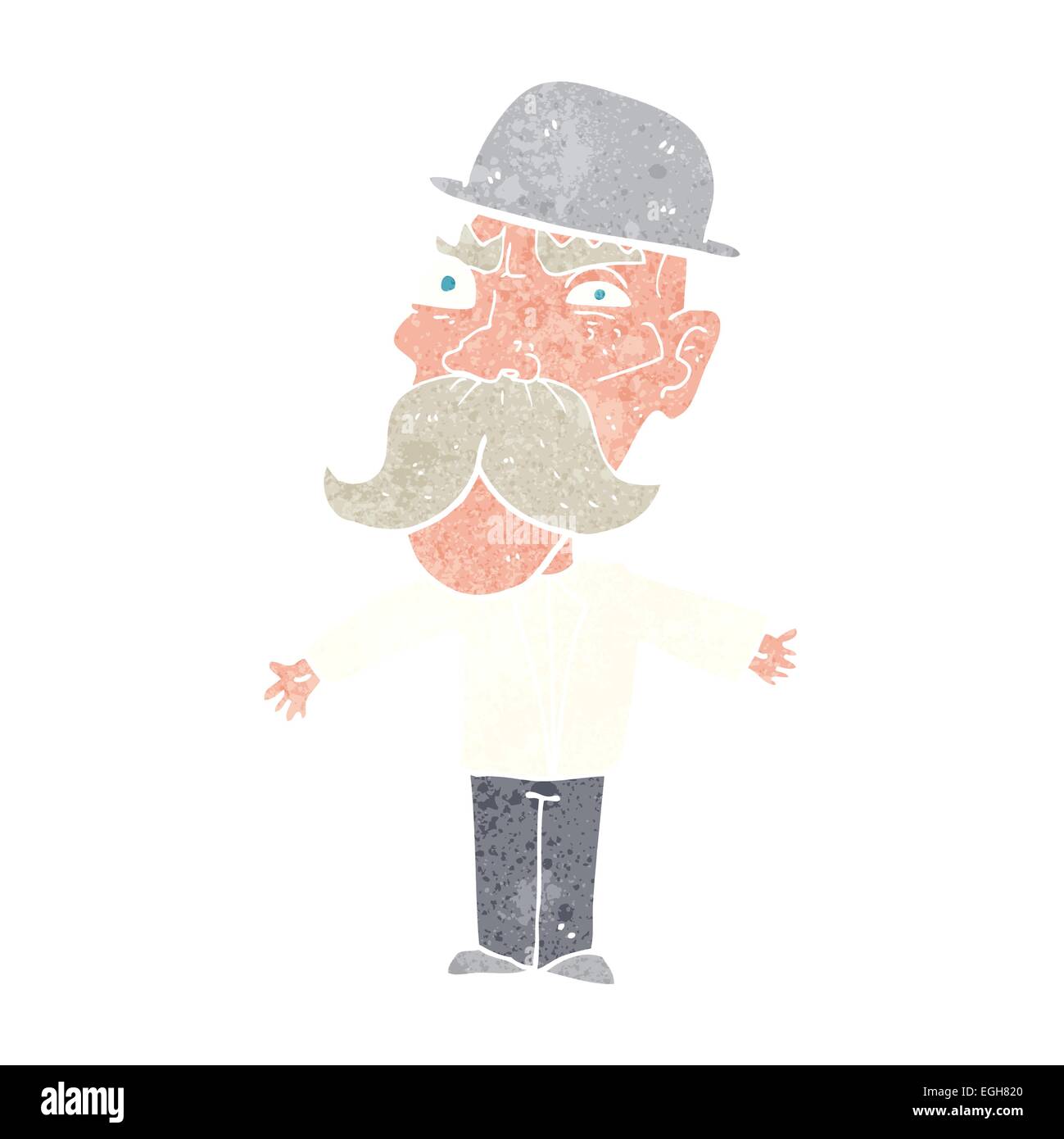 cartoon angry old british man Stock Vector Image & Art - Alamy