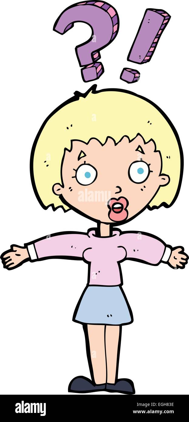cartoon surprised woman Stock Vector Image & Art - Alamy
