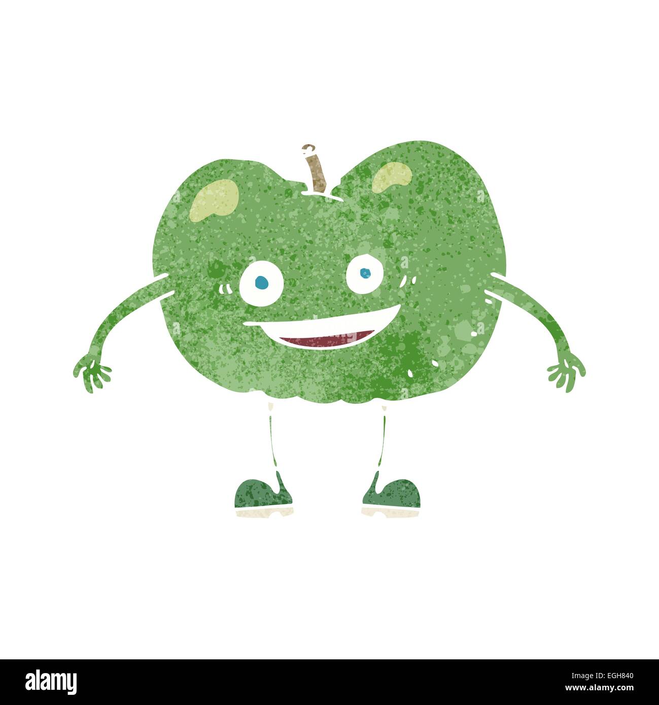 cartoon happy apple character Stock Vector Image & Art - Alamy