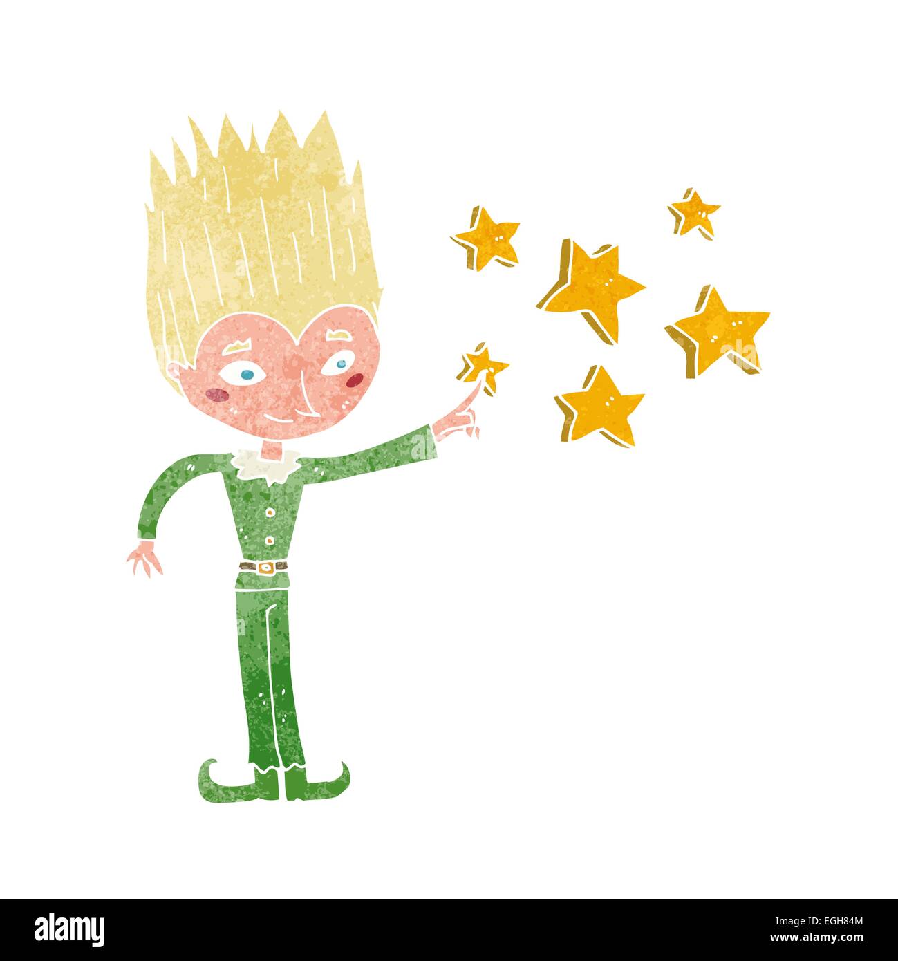 cartoon magical christmas elf Stock Vector Image & Art - Alamy