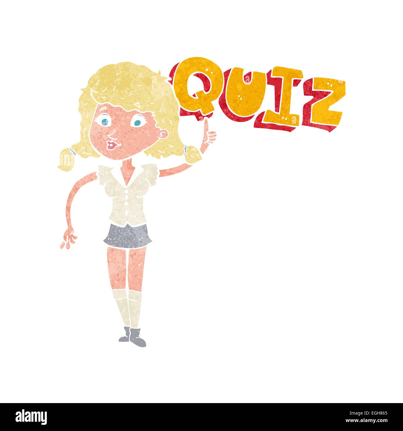 quiz sign cartoon Stock Vector Image & Art - Alamy