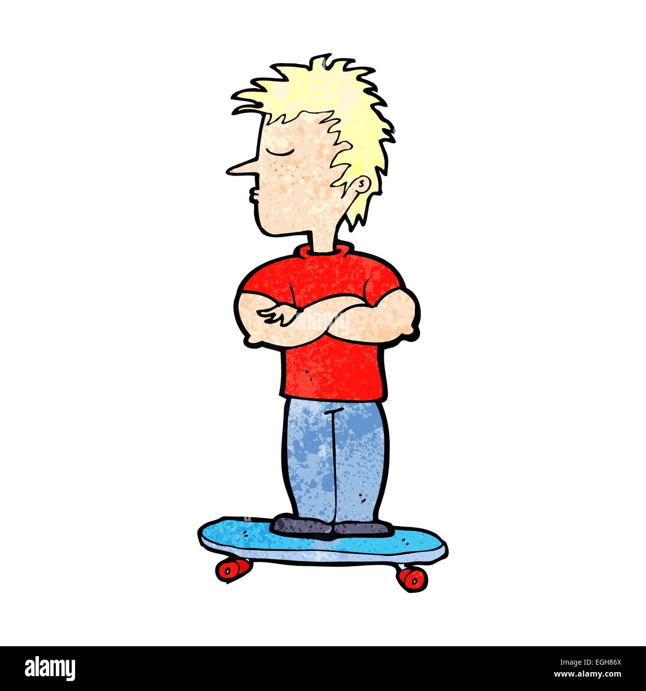 Cartoon arrogant boy hi-res stock photography and images - Alamy