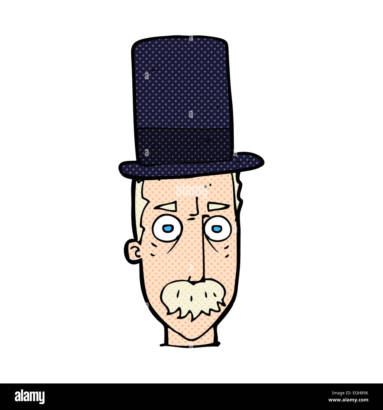 cartoon man wearing top hat Stock Vector Image & Art - Alamy