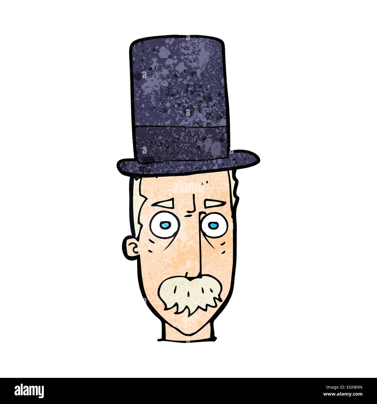 cartoon man wearing top hat Stock Vector Image & Art - Alamy