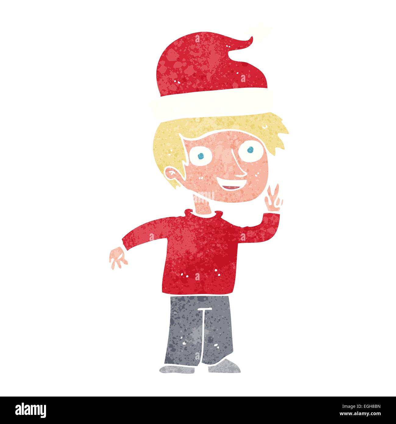 cartoon man getting ready for christmas Stock Vector Image & Art - Alamy