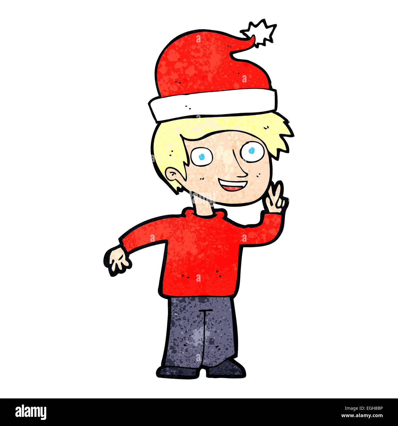 cartoon man getting ready for christmas Stock Vector Image & Art - Alamy