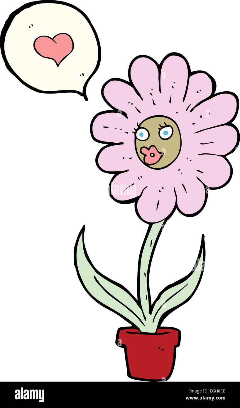 cartoon flower with face Stock Vector Image & Art - Alamy