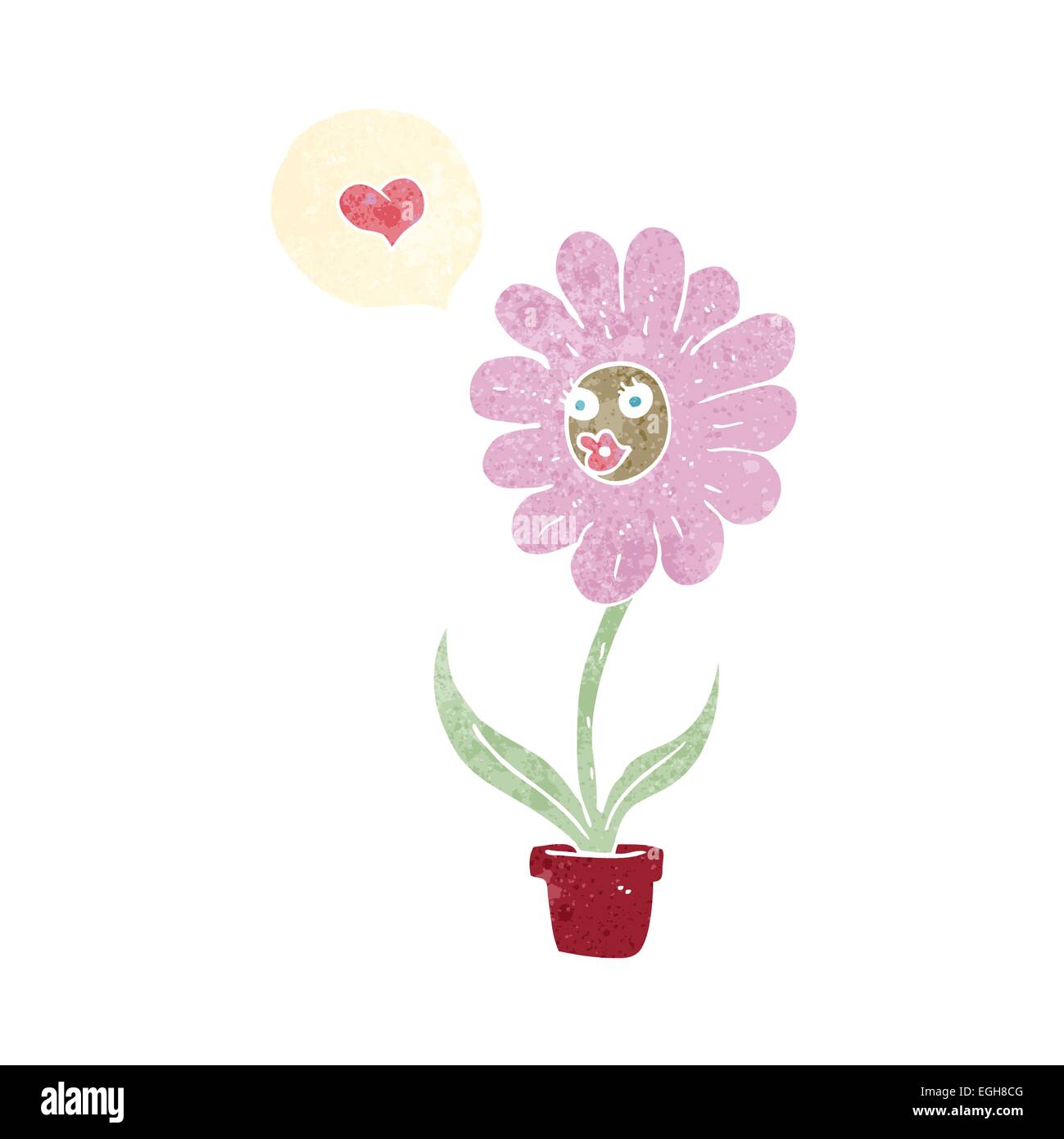 cartoon flower with face Stock Vector Image & Art - Alamy