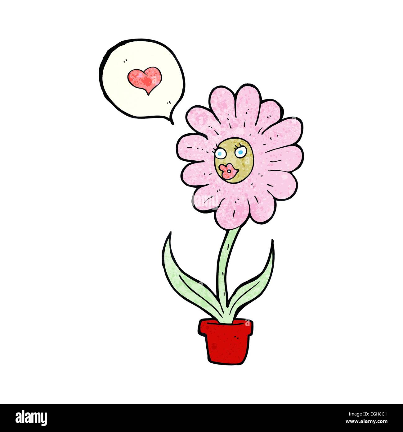 cartoon flower with face Stock Vector Image & Art - Alamy