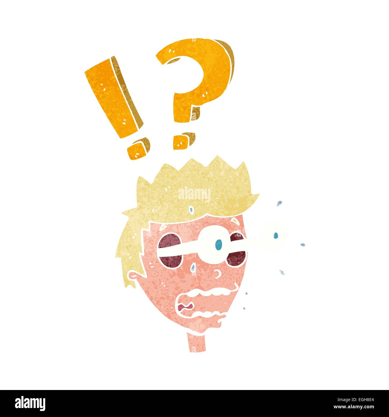 cartoon startled boy Stock Vector Image & Art - Alamy