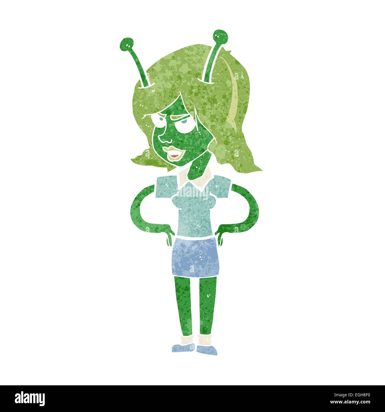 cartoon alien woman Stock Vector Image & Art - Alamy