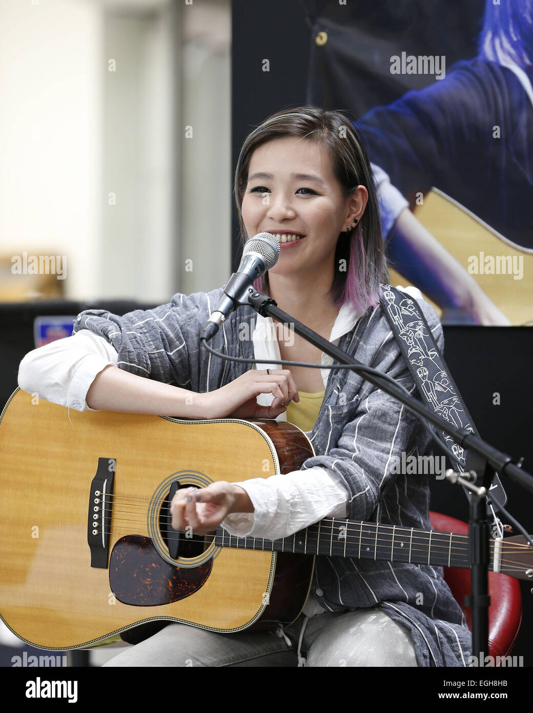 Taiwanese singer Deserts Chang, aka Desserts Xuan, aka Zhang Xuan, pre ...