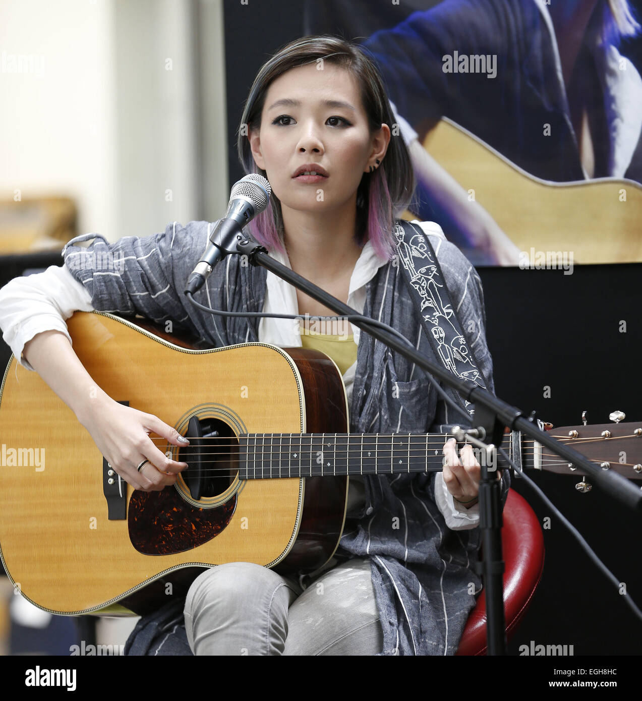 Taiwanese singer Deserts Chang, aka Desserts Xuan, aka Zhang Xuan, pre ...