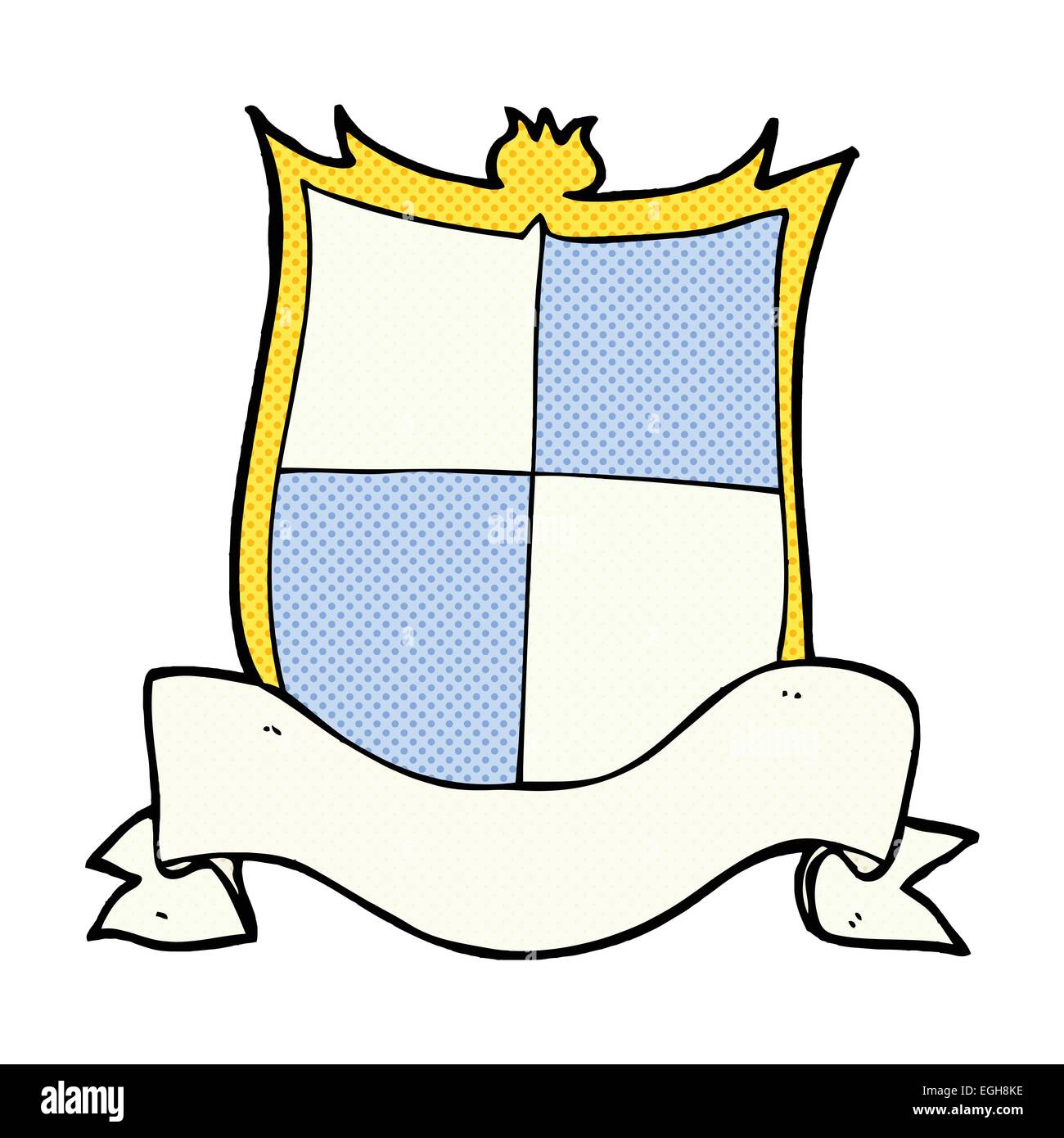 heraldry retro comic book style cartoon Stock Vector Image & Art - Alamy