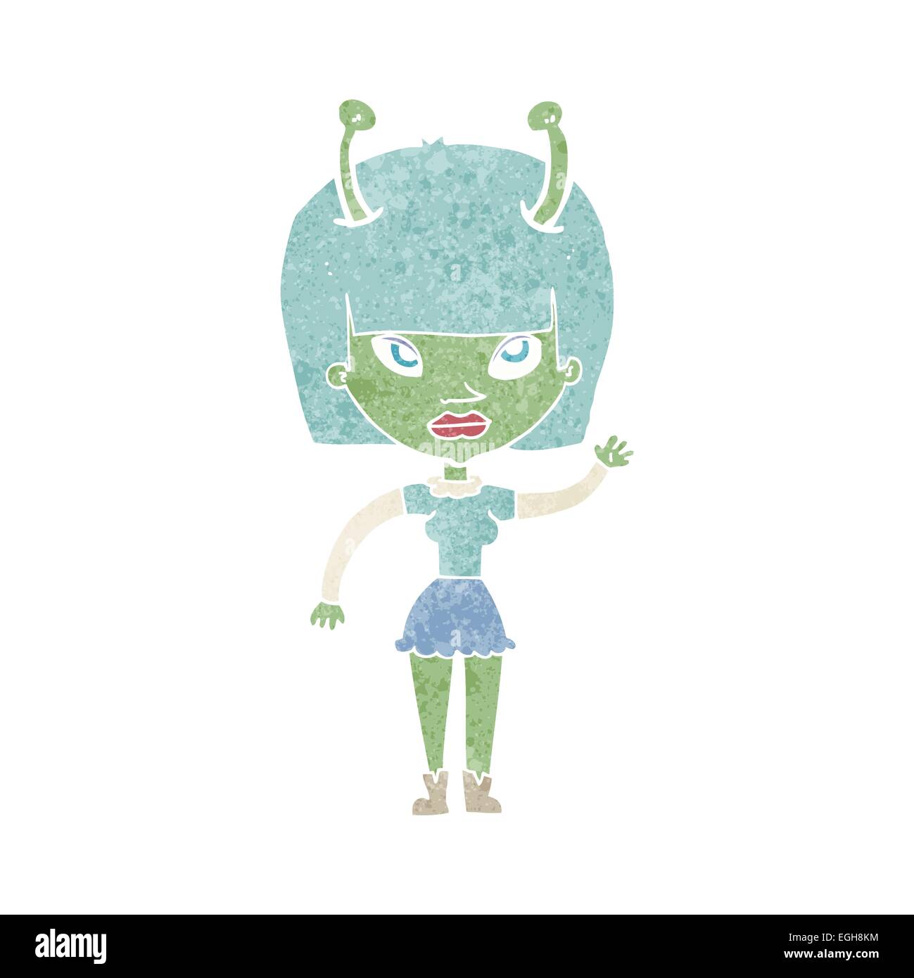 Cartoon alien woman hi-res stock photography and images - Alamy