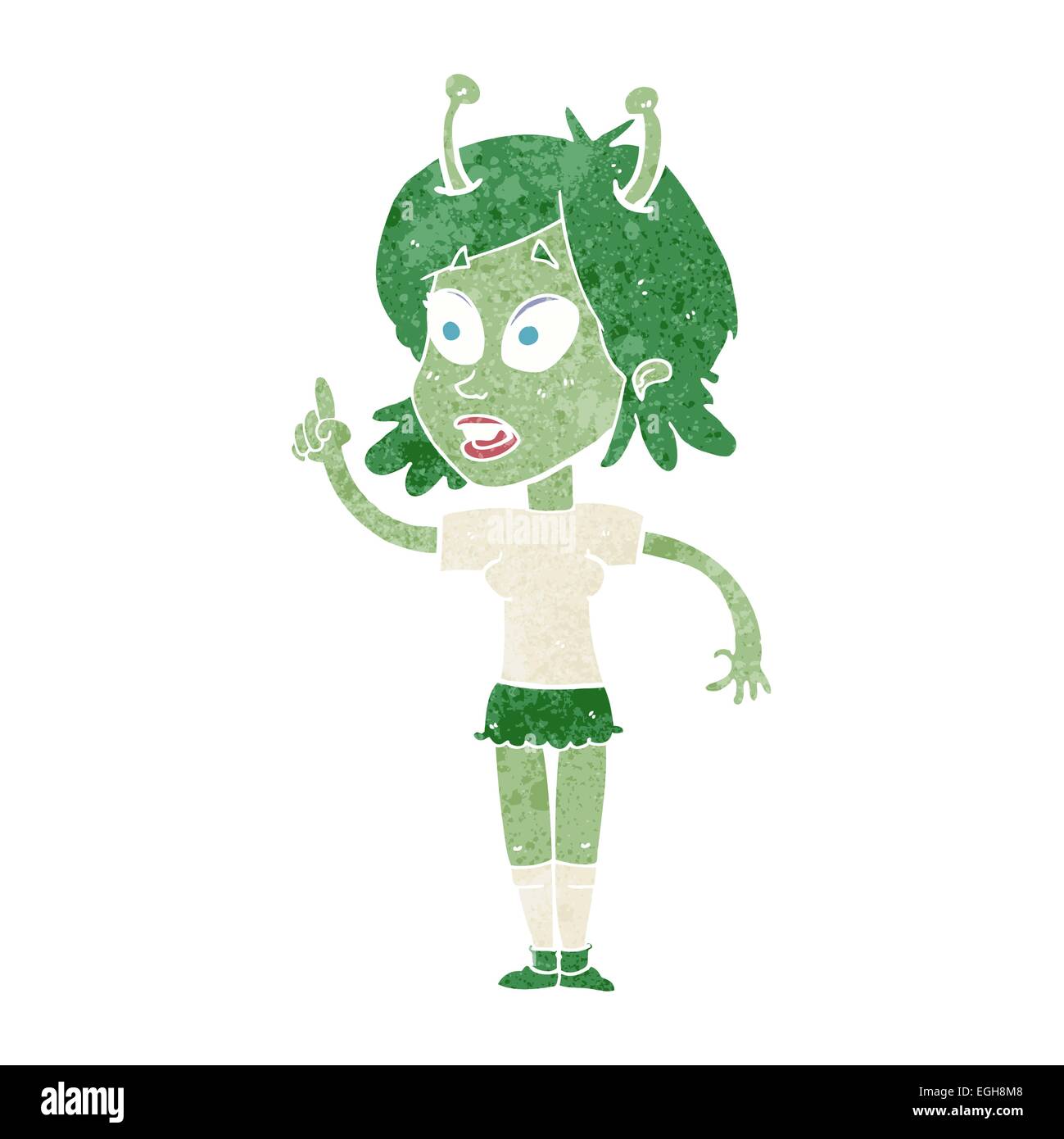 cartoon space alien Stock Vector Image & Art - Alamy