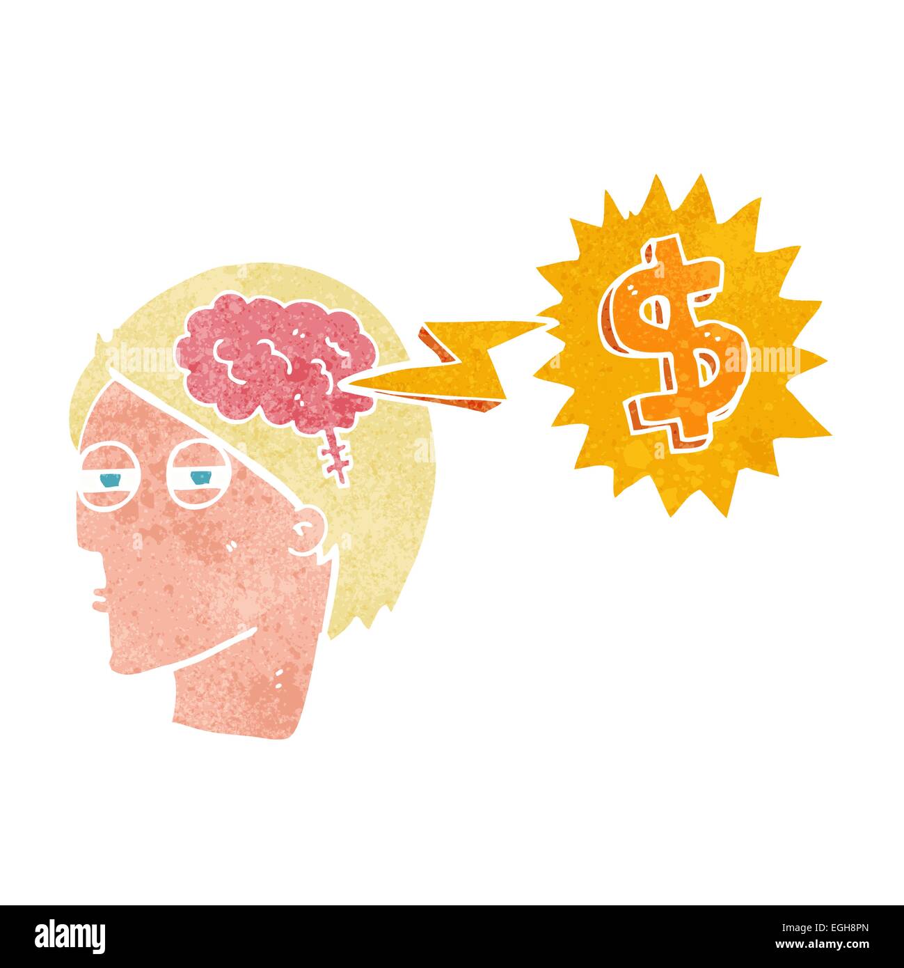 thinking of ways to make more money cartoon Stock Vector Image & Art ...