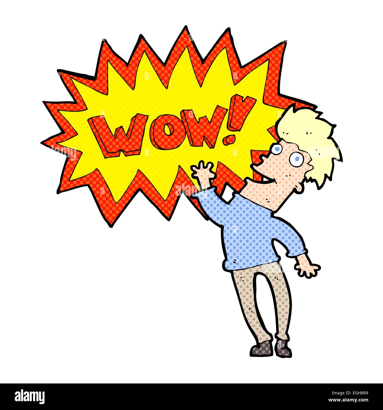 cartoon amazed man Stock Vector Image & Art - Alamy