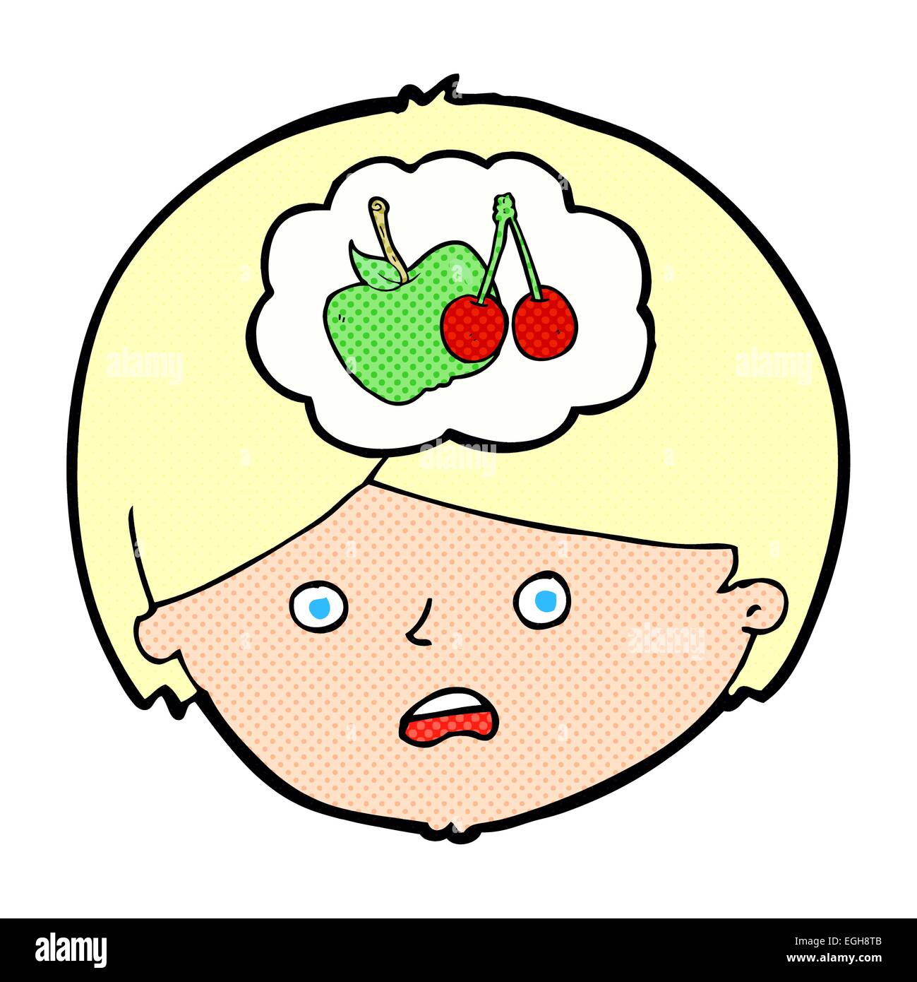 cartoon man thinking about healthy eating Stock Vector Image & Art - Alamy