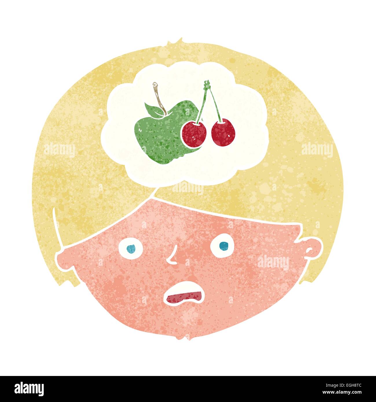 cartoon man thinking about healthy eating Stock Vector Image & Art - Alamy