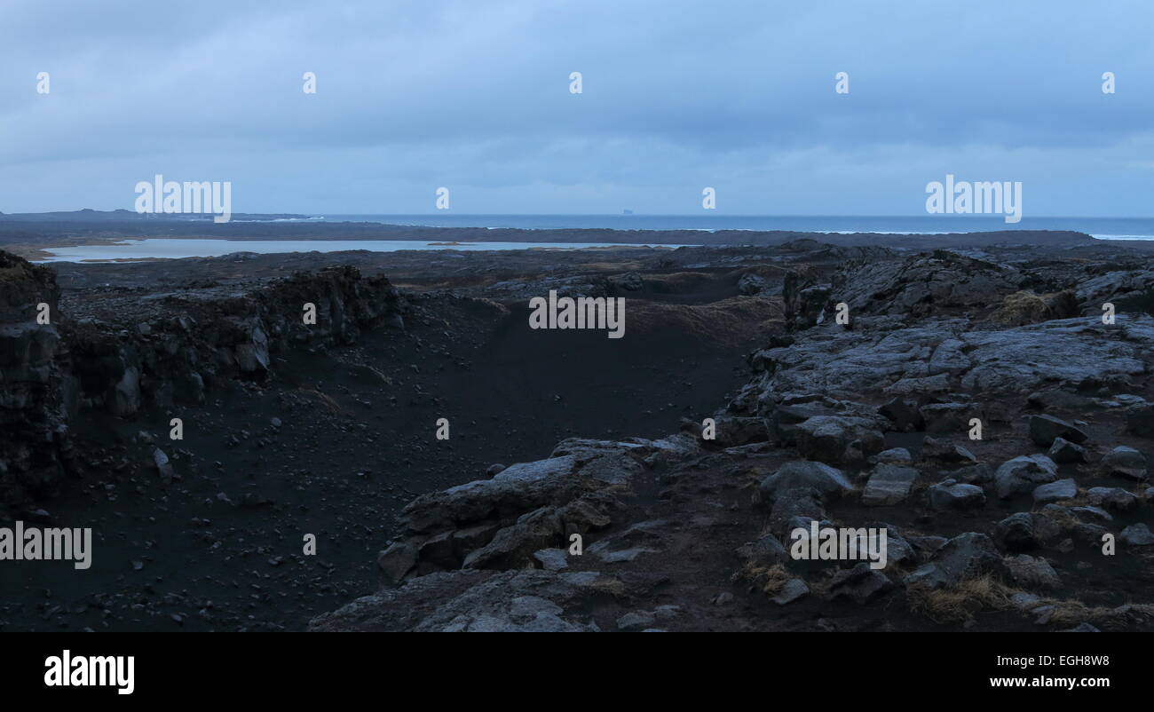 Bridge between the Continents, Iceland. The point where the Eurasian ...