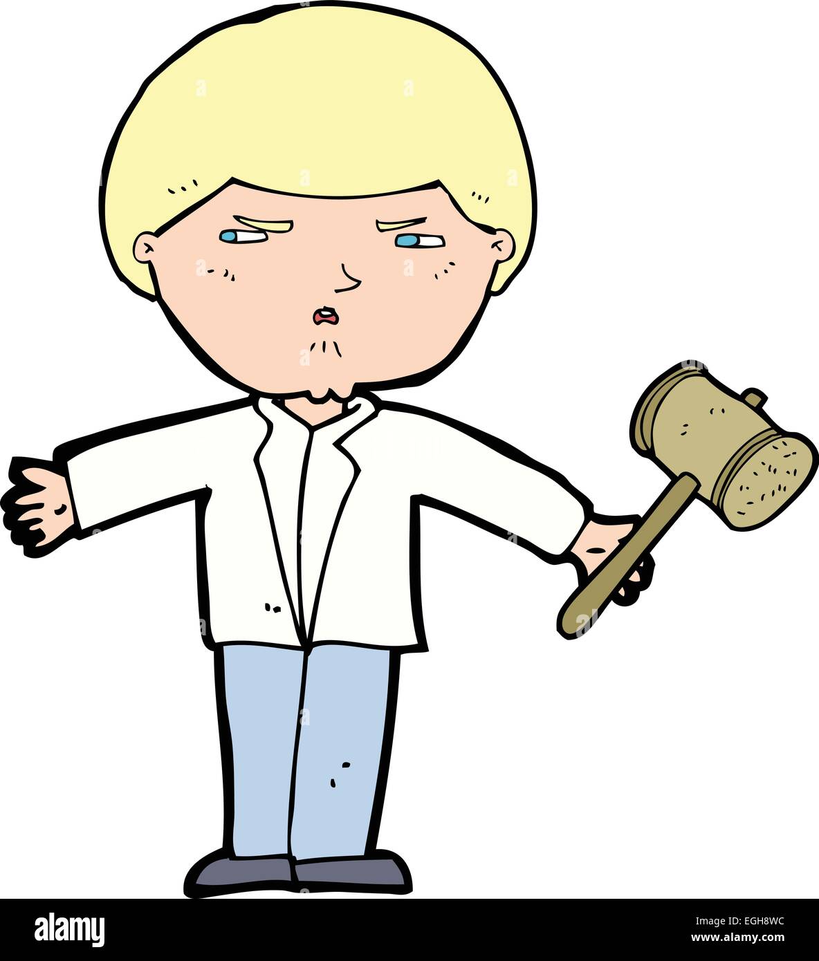 Cartoon auctioneer Stock Vector Images - Alamy