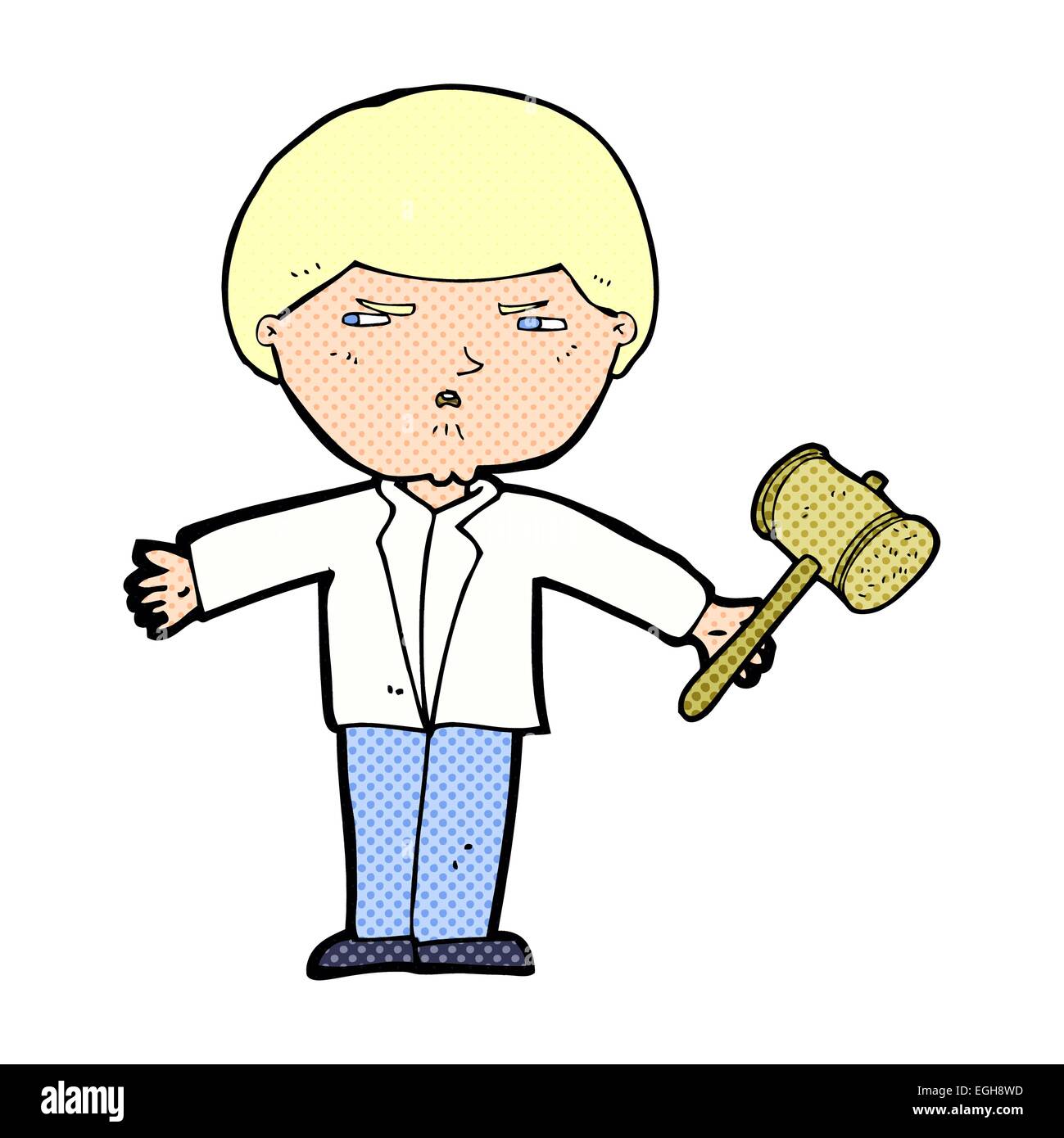 Cartoon auctioneer Cut Out Stock Images & Pictures - Alamy
