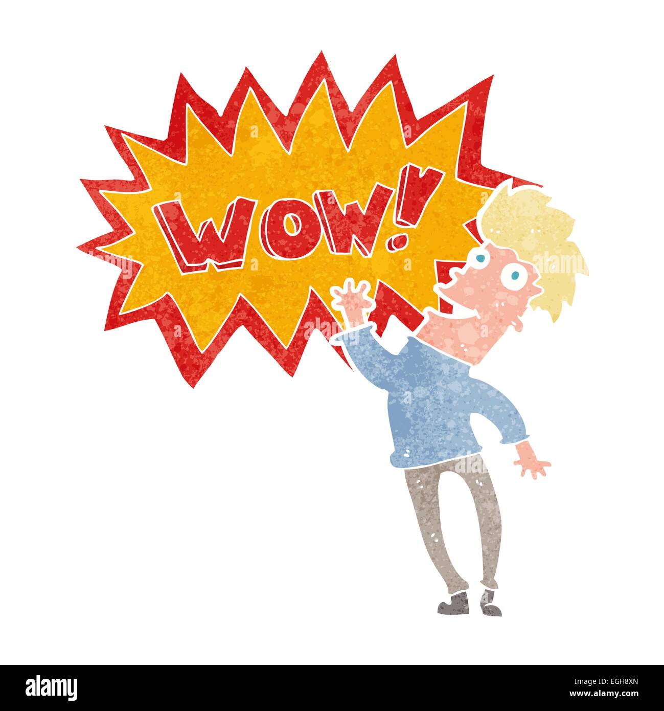 cartoon amazed man Stock Vector Image & Art - Alamy