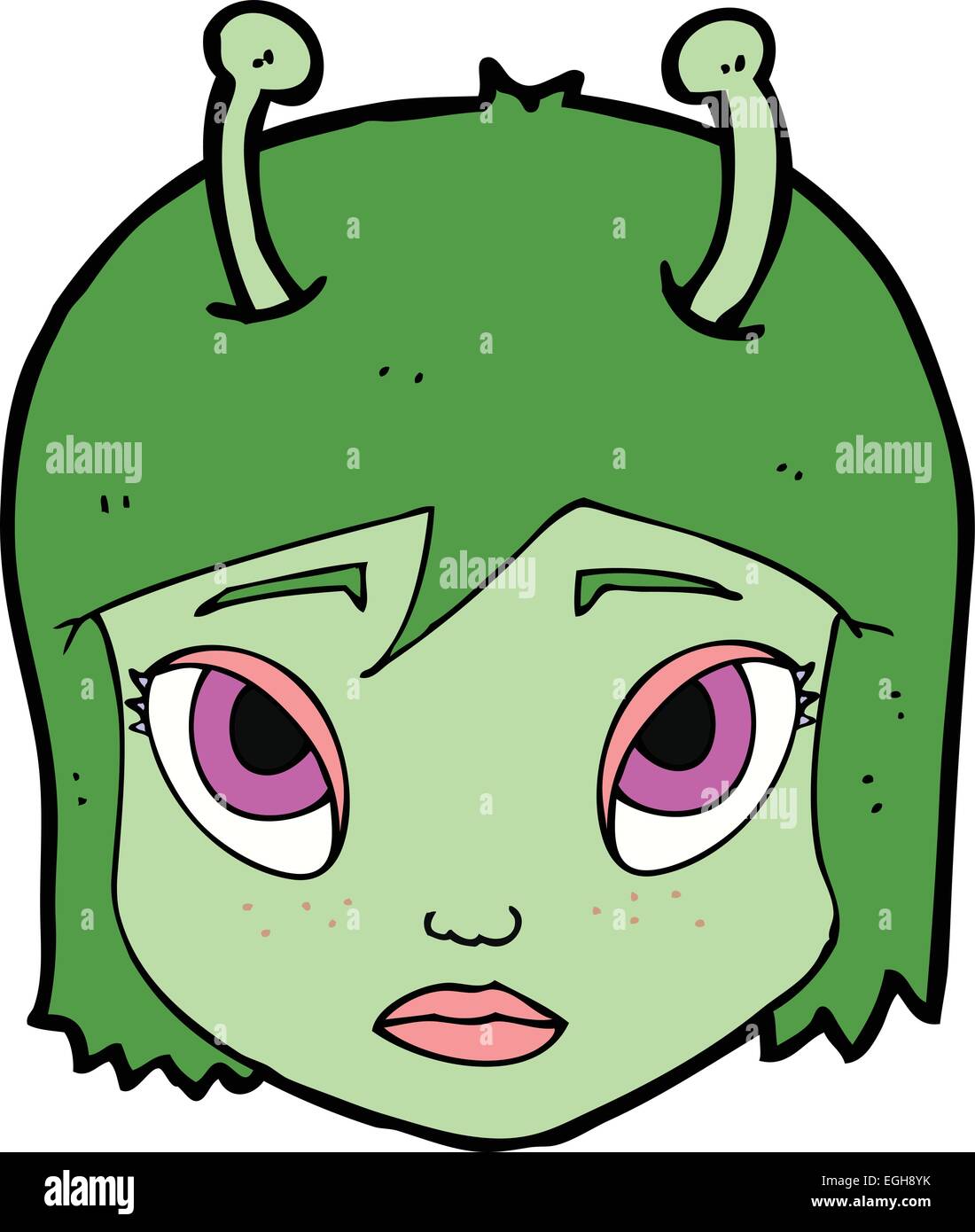 cartoon space alien Stock Vector Image & Art - Alamy