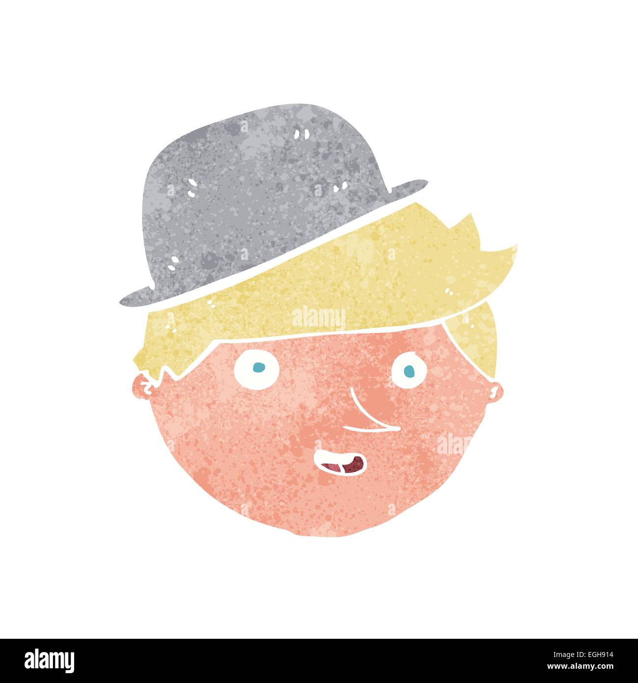 cartoon man wearing british bowler hat Stock Vector Image & Art - Alamy