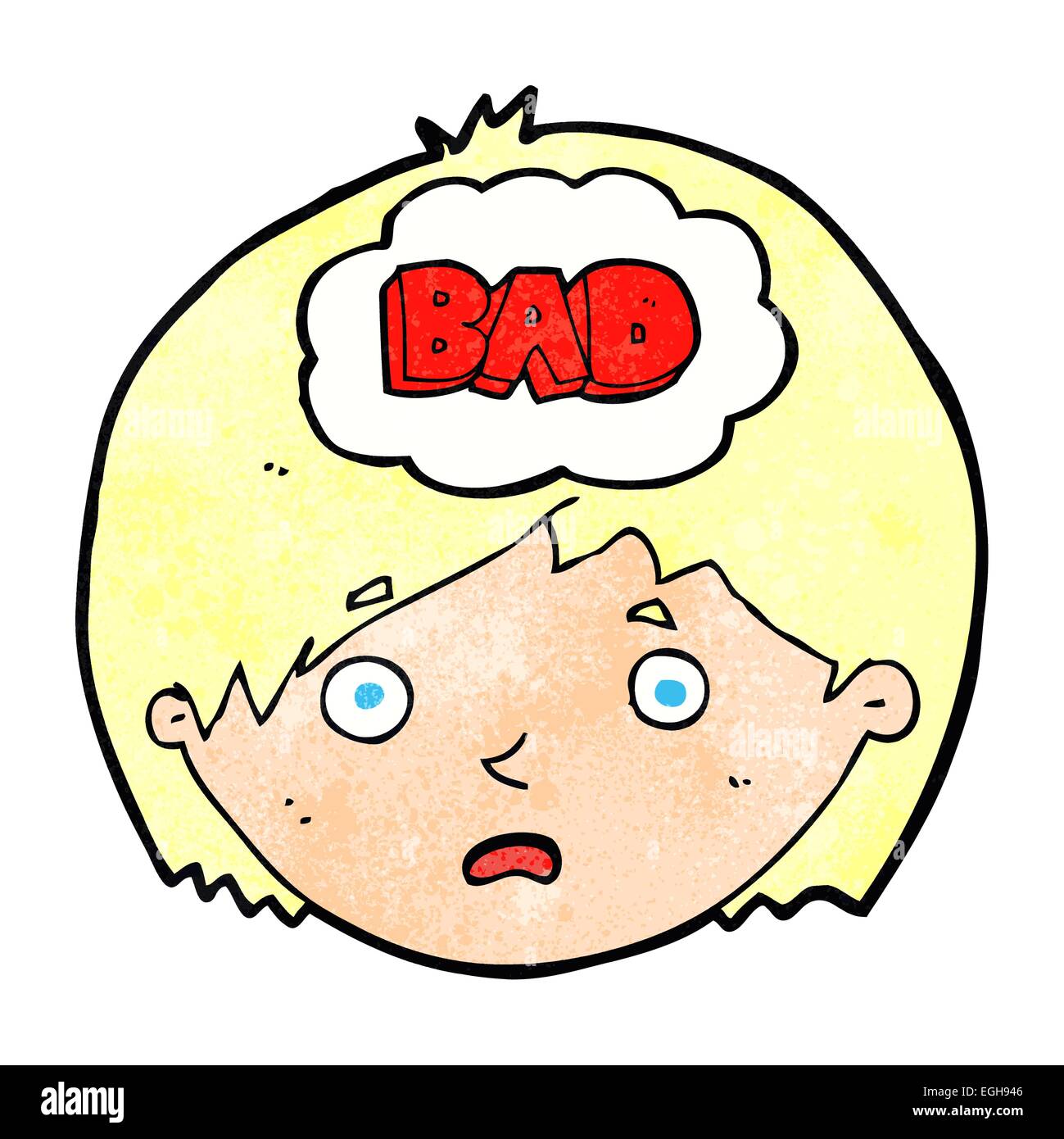 cartoon man having bad thoughts Stock Vector Image & Art - Alamy
