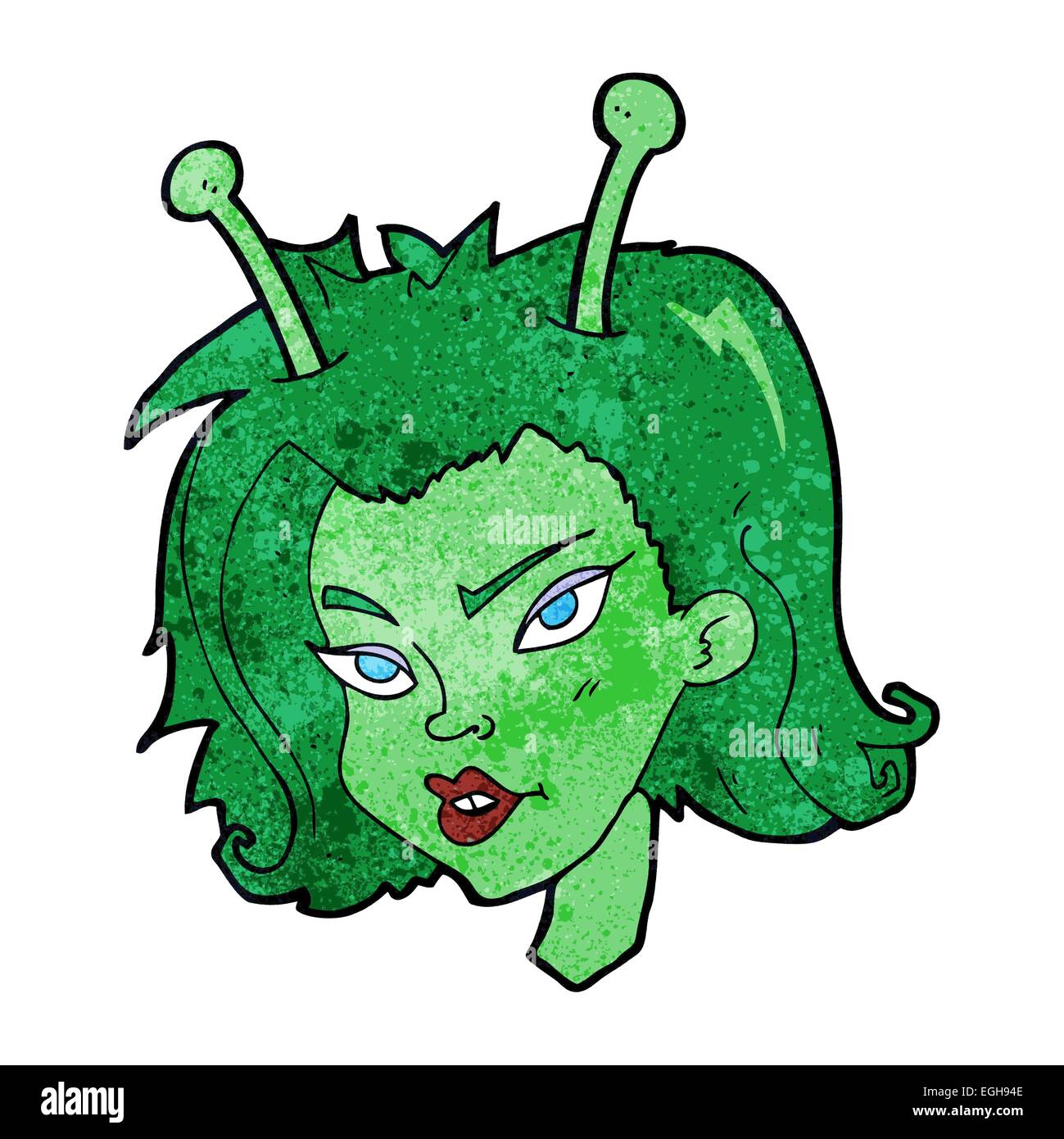 cartoon alien woman Stock Vector Image & Art - Alamy