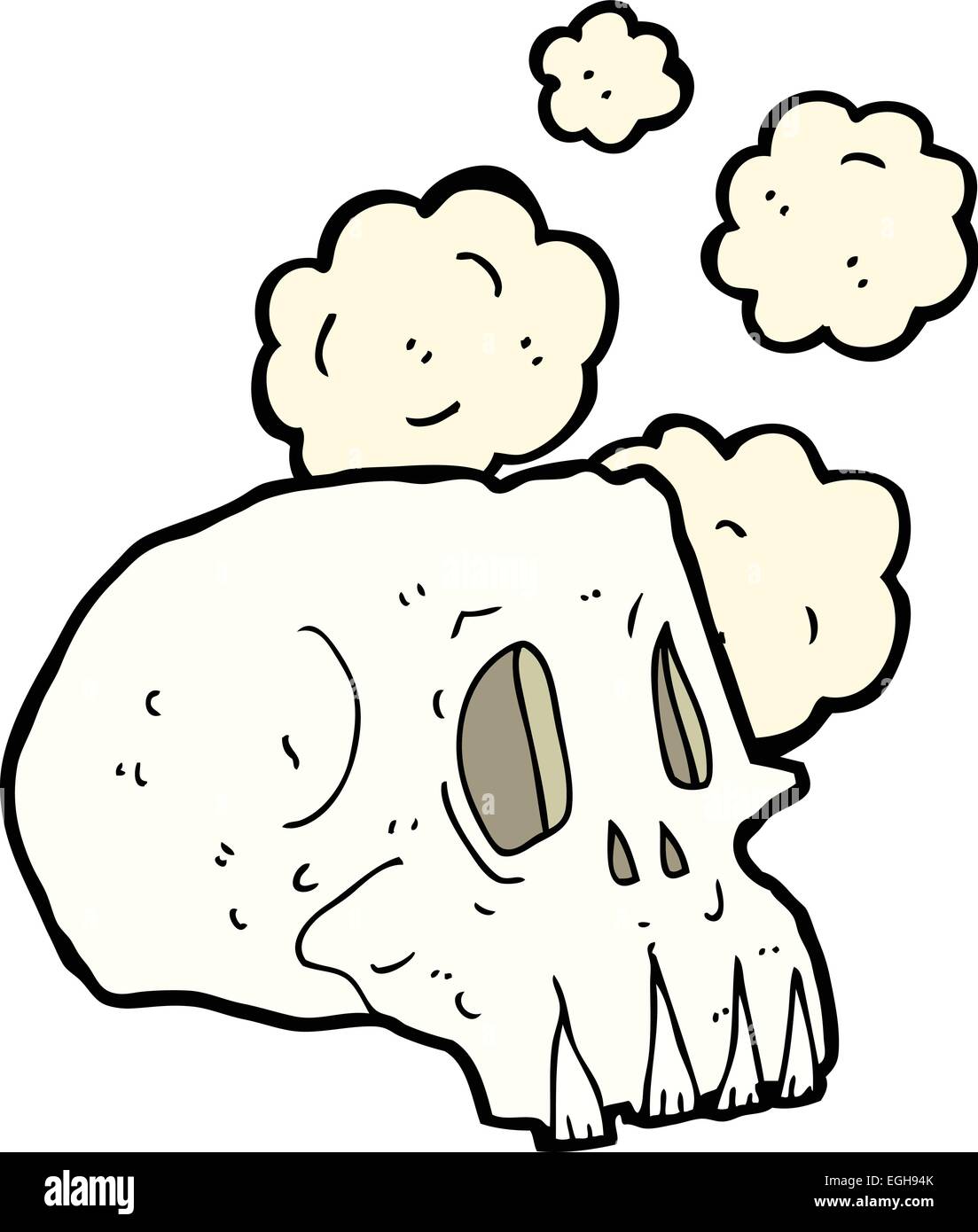 cartoon dusty old skull Stock Vector Image & Art - Alamy