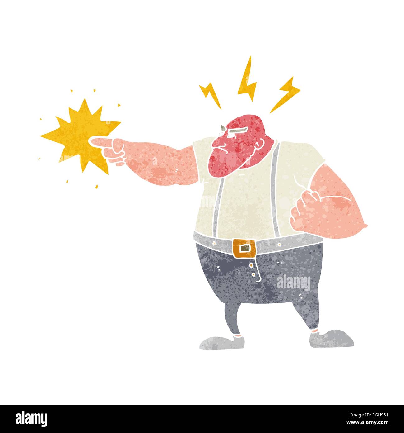 cartoon angry man Stock Vector Image & Art - Alamy