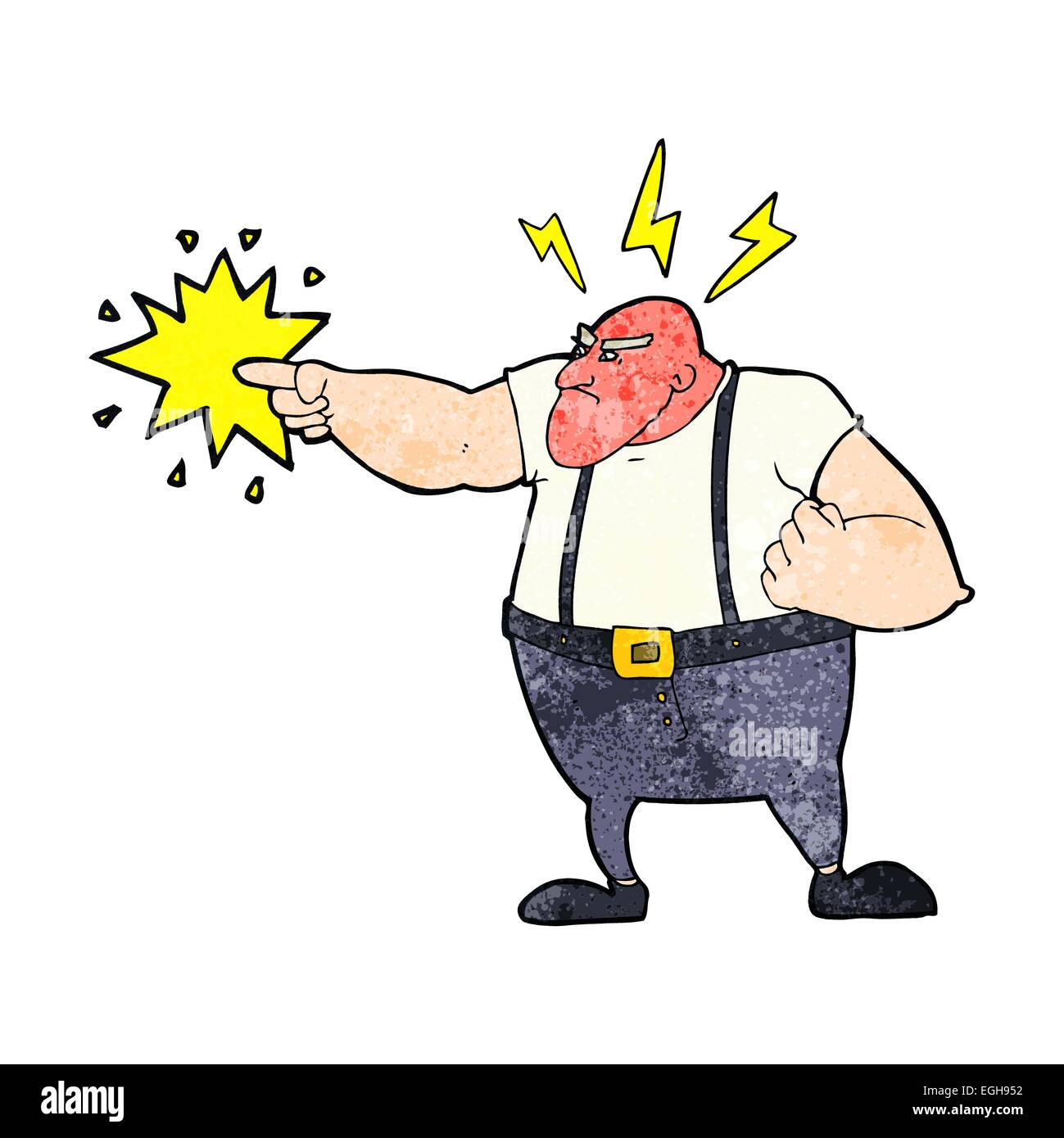cartoon angry man Stock Vector Image & Art - Alamy