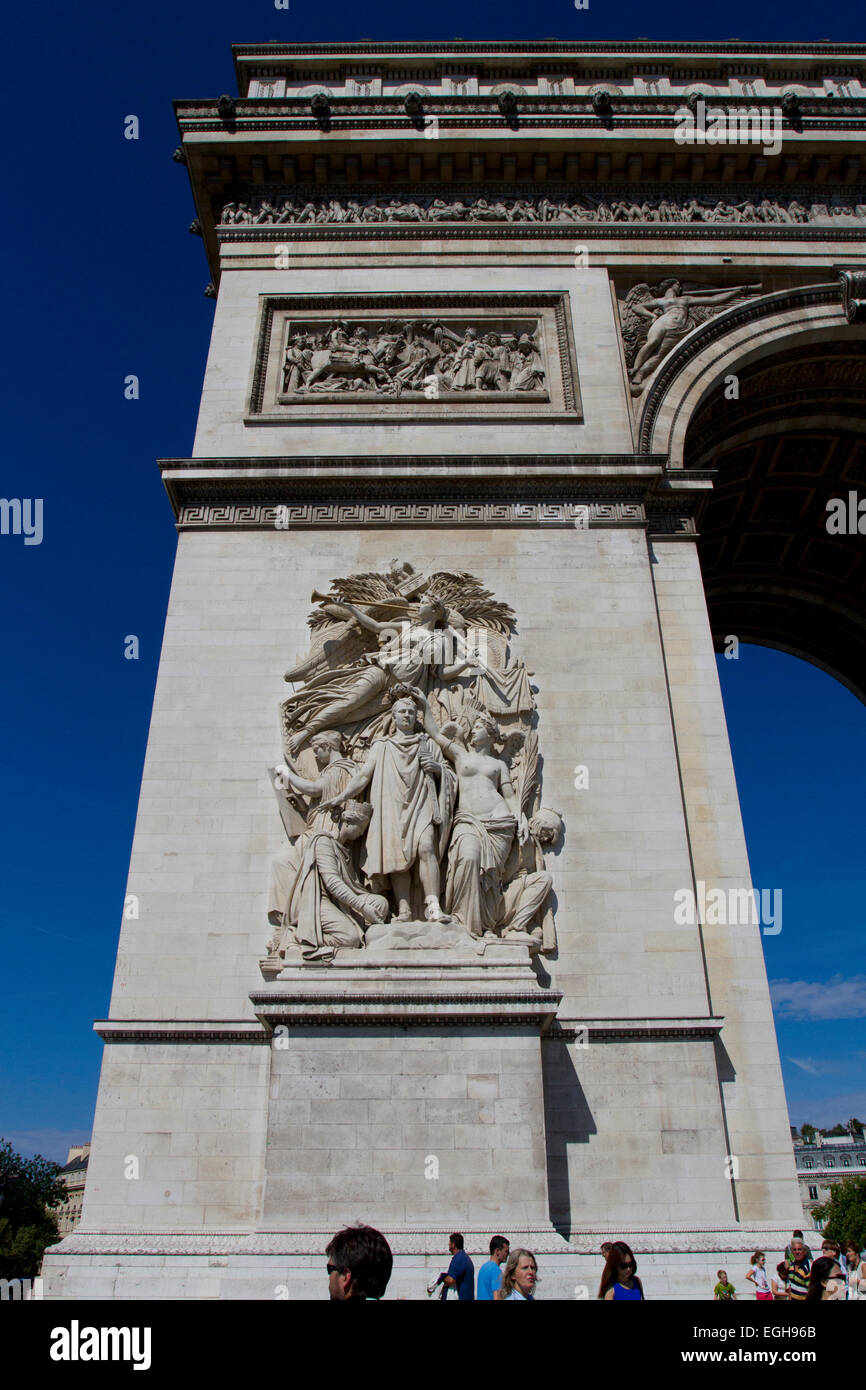 Triomphe Architecture Close Up High Resolution Stock Photography and ...