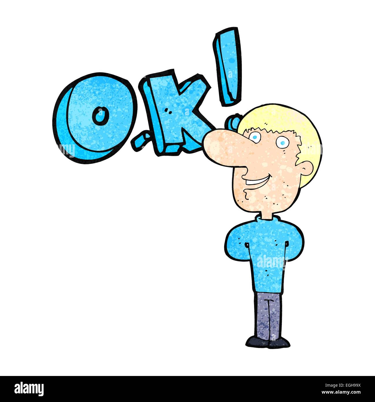 cartoon man saying OK Stock Vector Image & Art - Alamy
