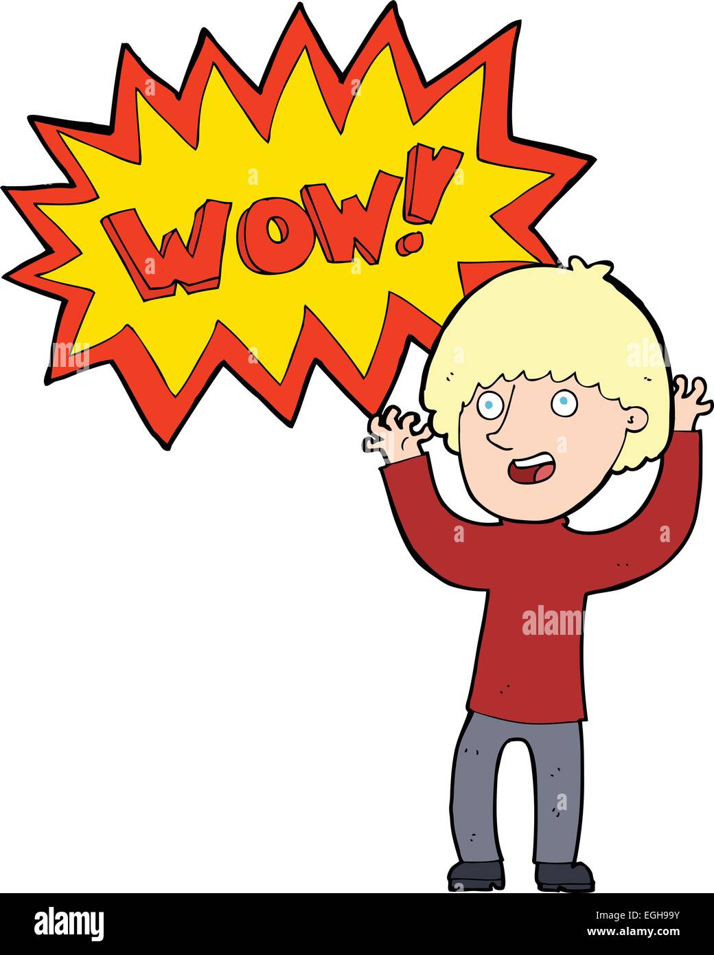 cartoon amazed man Stock Vector Image & Art - Alamy