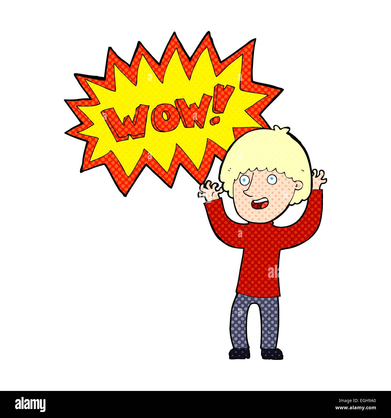 cartoon amazed man Stock Vector Image & Art - Alamy