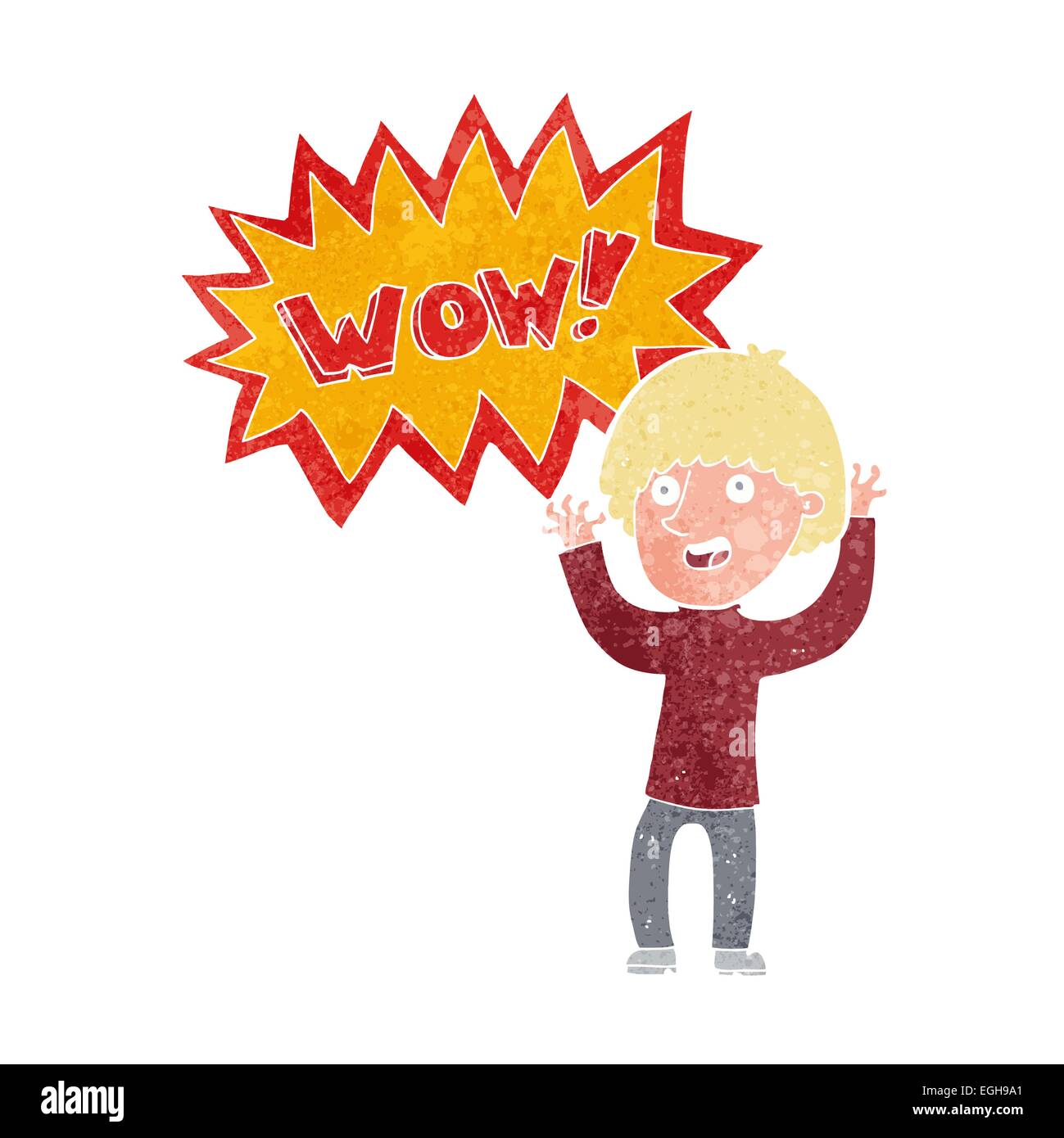 cartoon amazed man Stock Vector Image & Art - Alamy