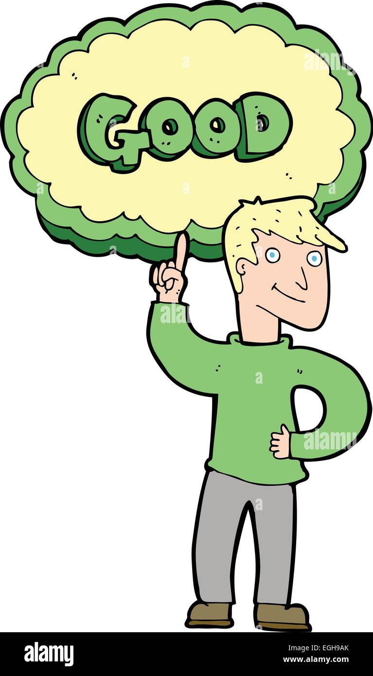 cartoon man doing good Stock Vector Image & Art - Alamy