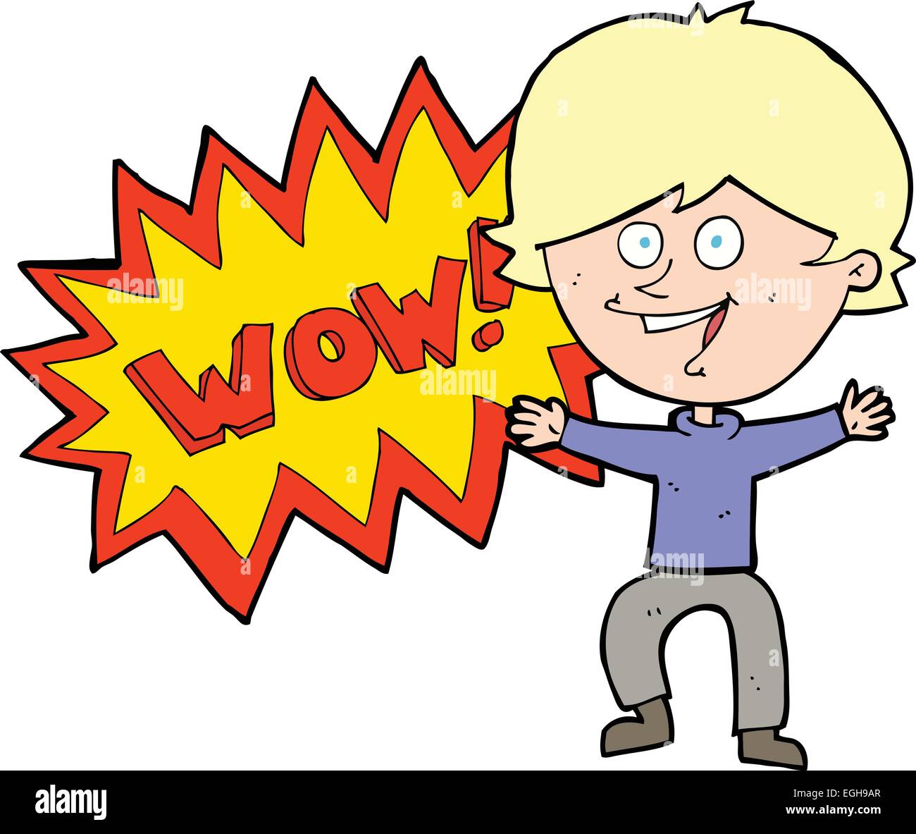 cartoon amazed man Stock Vector Image & Art - Alamy