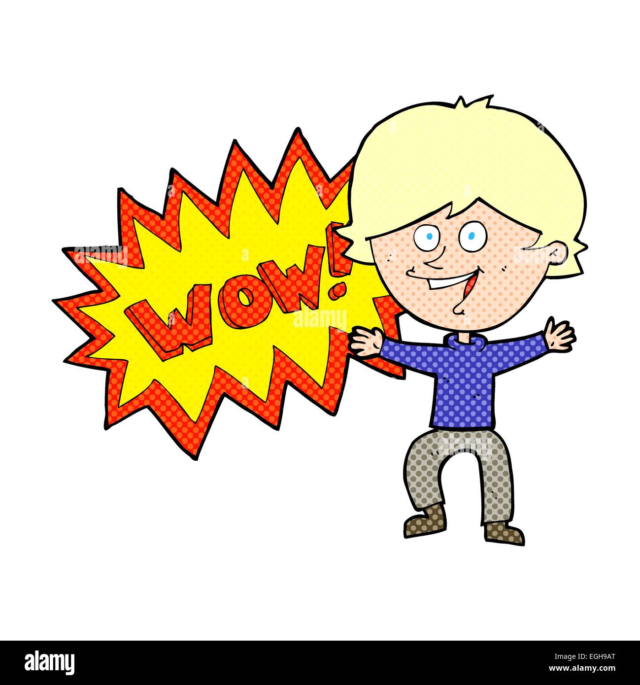 cartoon amazed man Stock Vector Image & Art - Alamy